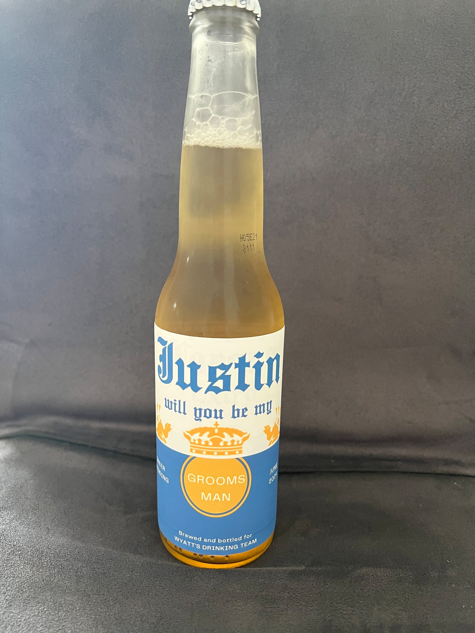 Custom Corona Bottle-groomsman-best Man-usher-wedding Party-proposal ...