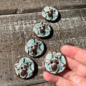 Ancient Bee Artisan Button- Bee Button-handmade Button-pottery Button ...