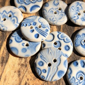 Delft Porcelain Buttons-artisan Buttons-pottery Buttons-washable ...