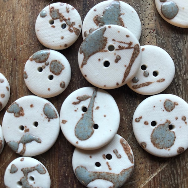 Porcelain Buttons - Etsy