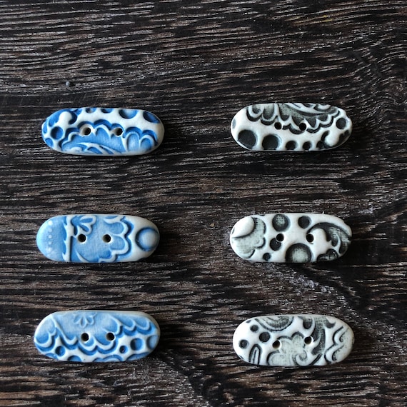 Toggle Buttons-delft Buttons-blue Toggle Button-black Toggle | Etsy