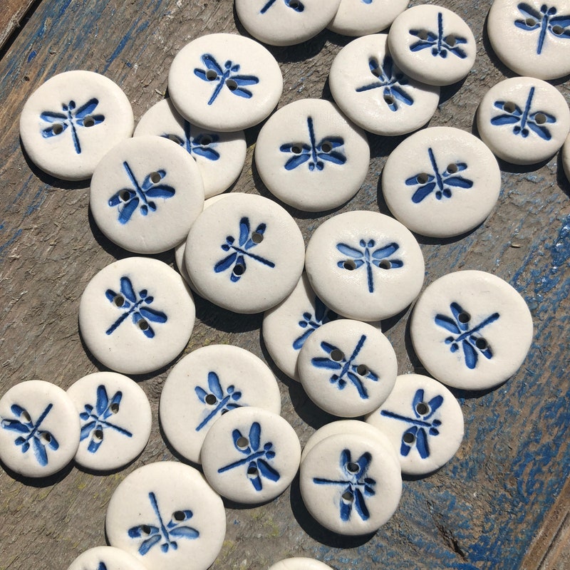 Porcelain Buttons - Etsy