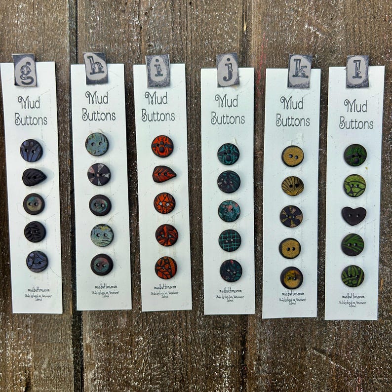 Serendipity Artisan Button Sets-handmade Button-ceramic Button-unique ...