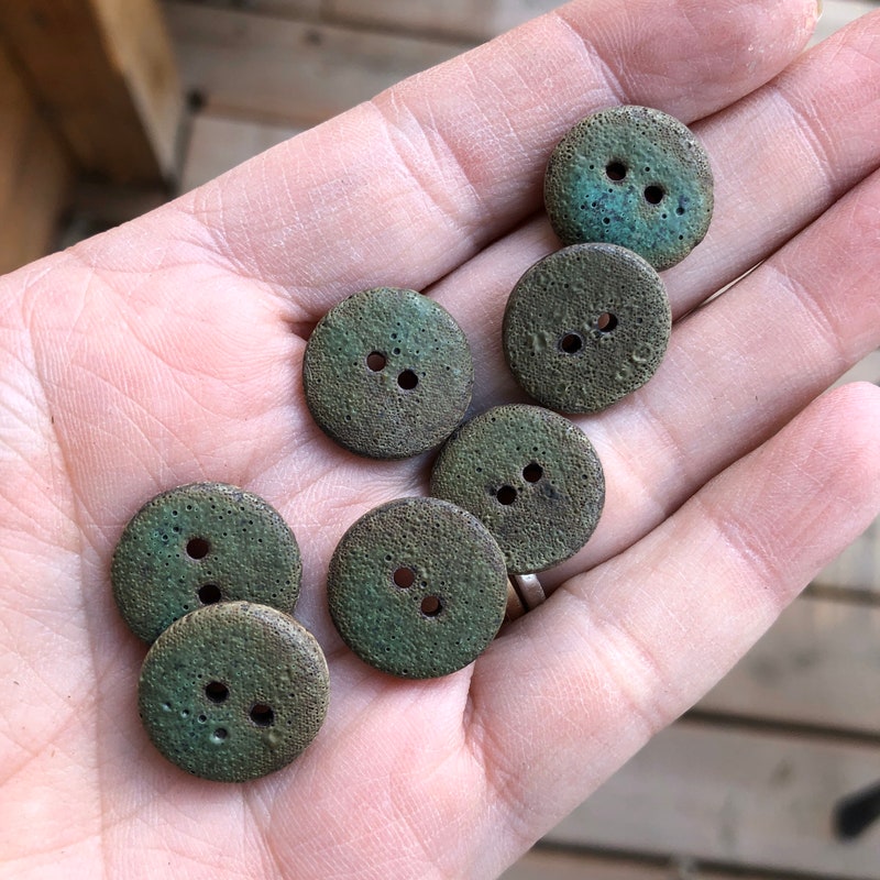 Green Buttons - Etsy