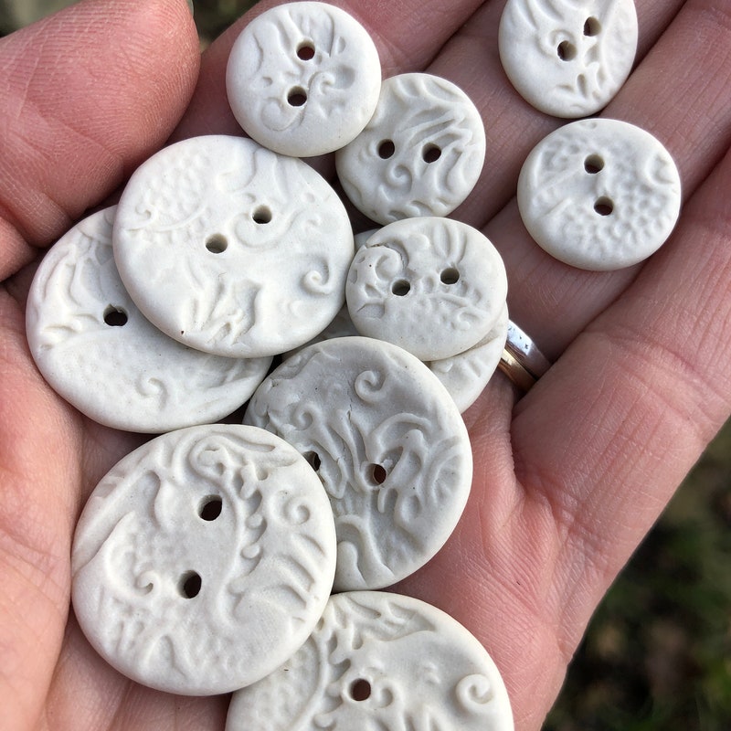 Embossed Buttons - Etsy