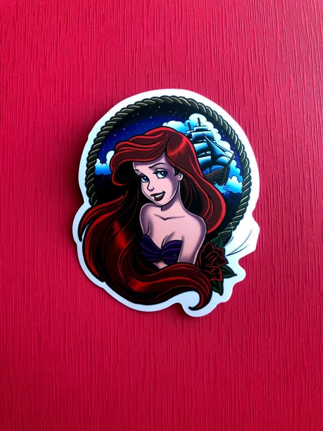 The Little Mermaiddisney Sticker ariel Disneyland Disney Decal - Etsy