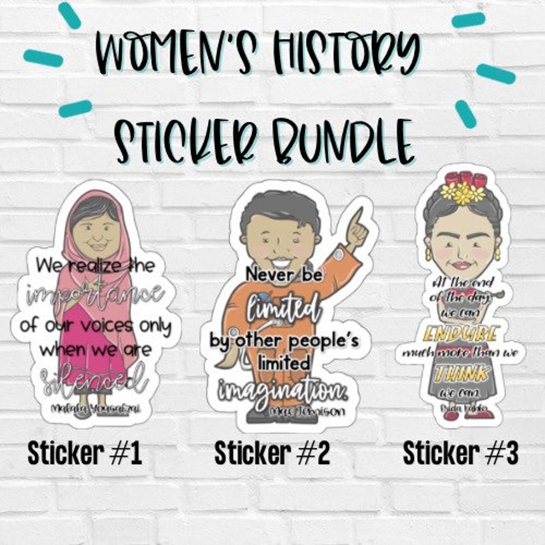 Women's History Month-sticker Bundle - Etsy