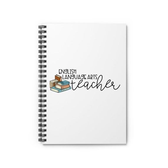English Language Arts Teacher Spiral Notebook Ruled Line - Etsy