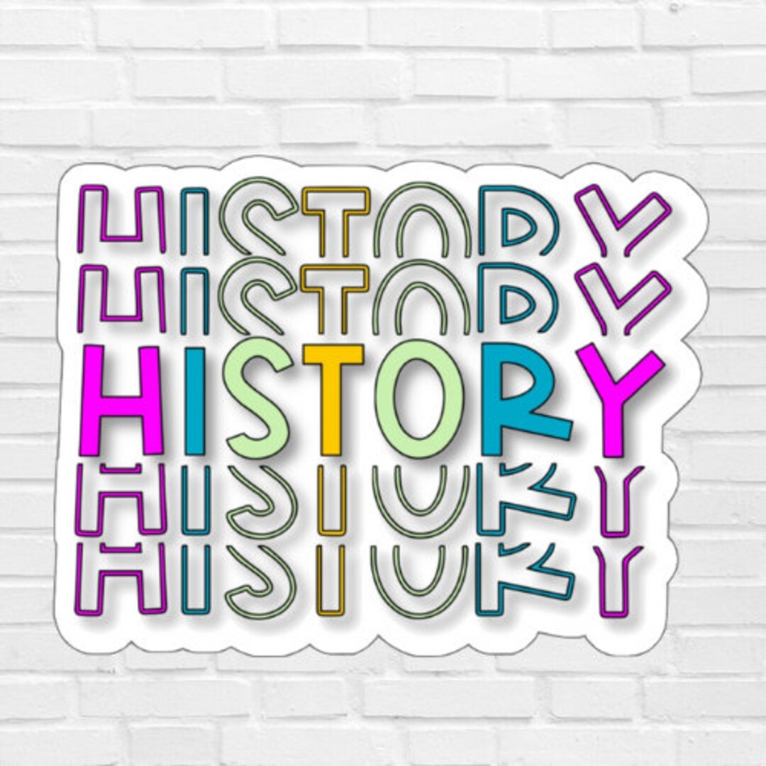 HISTORY Sticker - Etsy