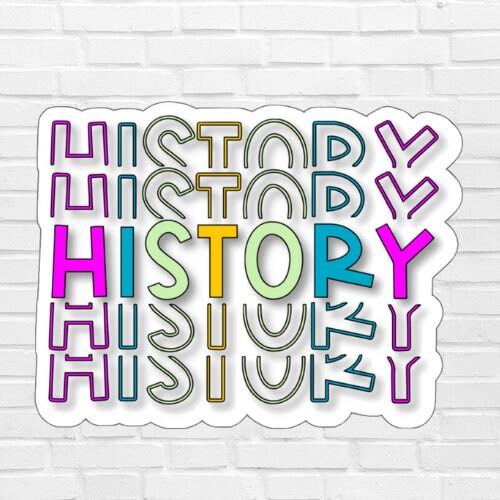 History Teacher Sticker - Etsy