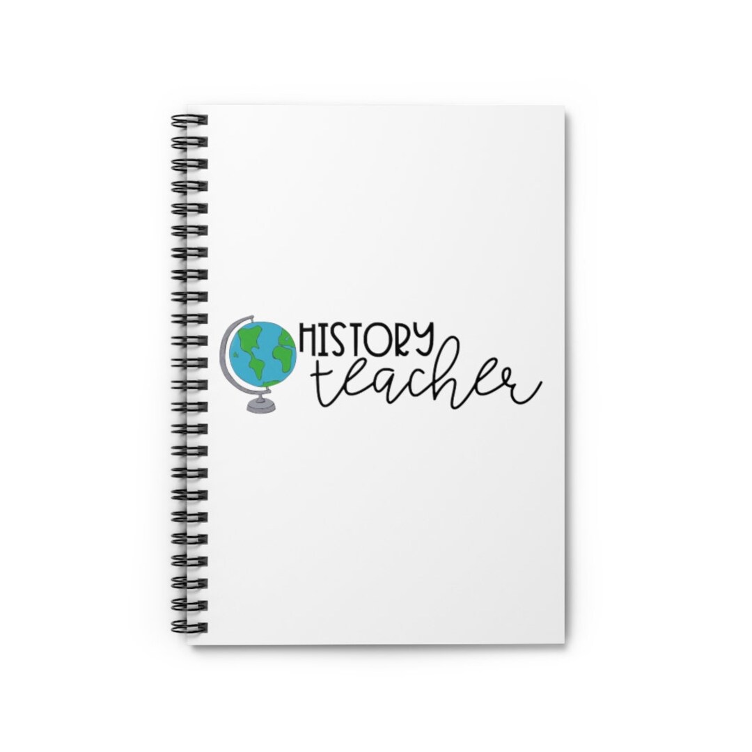 History Teacher Spiral Notebook Ruled Line - Etsy