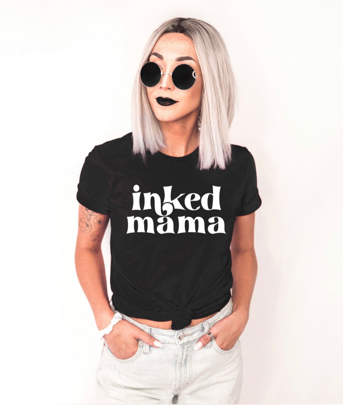 Inked Mama Svg Tattooed Mom Svg Mom Svg Mama Svg Boho Svg Etsy