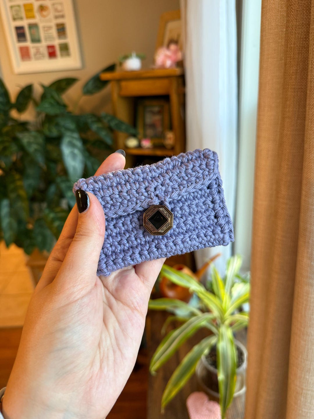 Purple Coin Purse | Gift Card Holder | Cotton Gift Card Holder or Coin ...