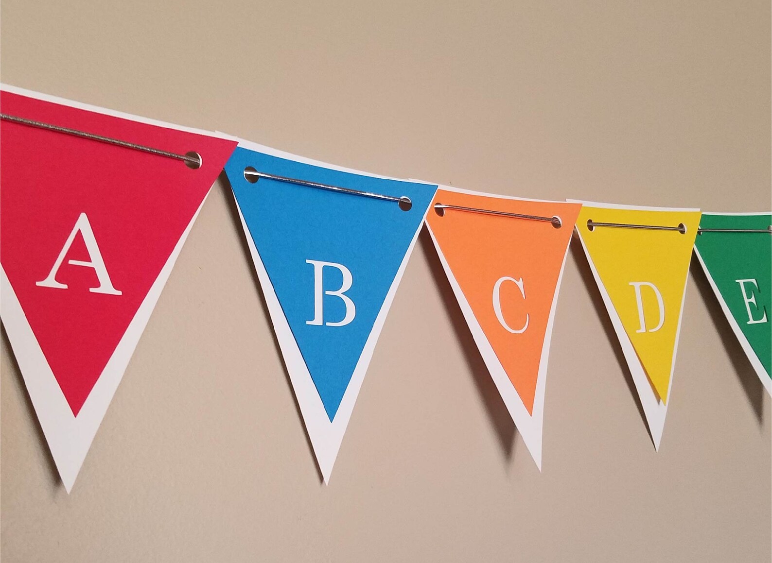 ABC Alphabet Banner Flags Letter Pennant SVG cut file Cricut - Etsy España