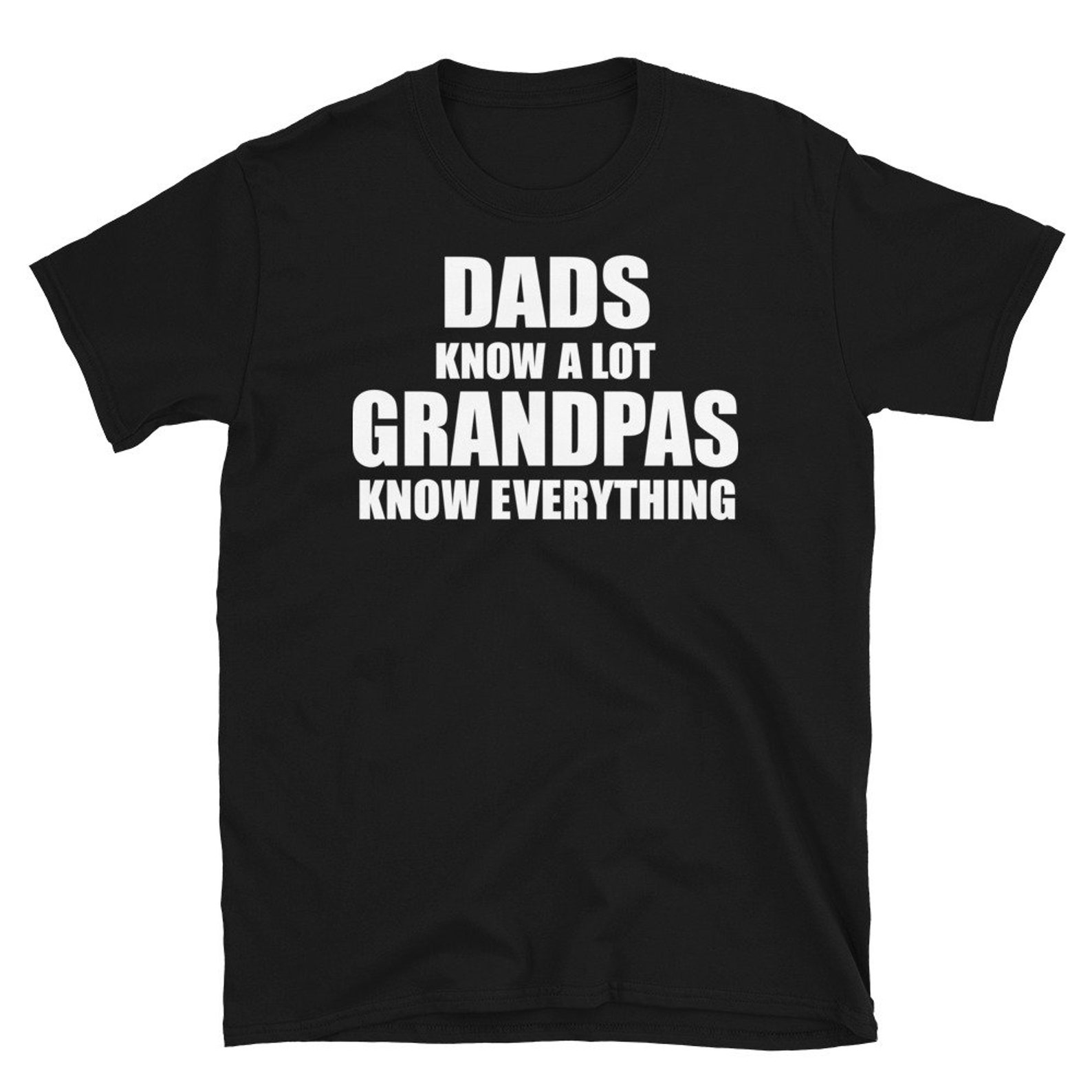 Dads Know A Lot Grandpas Know Everything T Shirt Funny Etsy