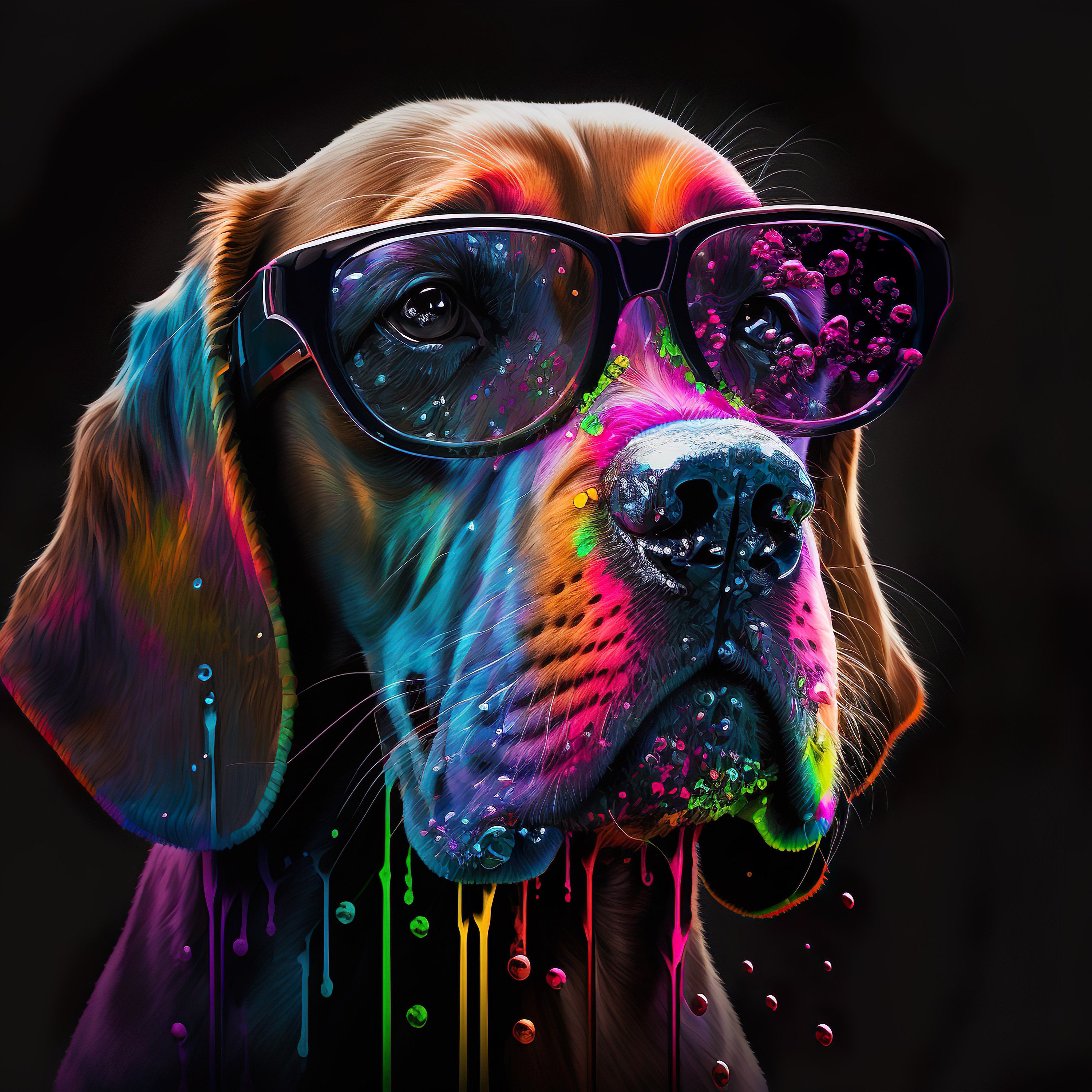 Drip Painting Animals