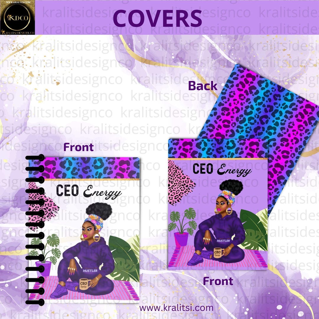 CEO Energy Notebook Set | Boss Babe Stationery | Black Girl Magic ...