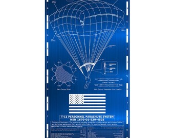 Parachute Army Airborne Metal Print T11 Main With Airborne | Etsy