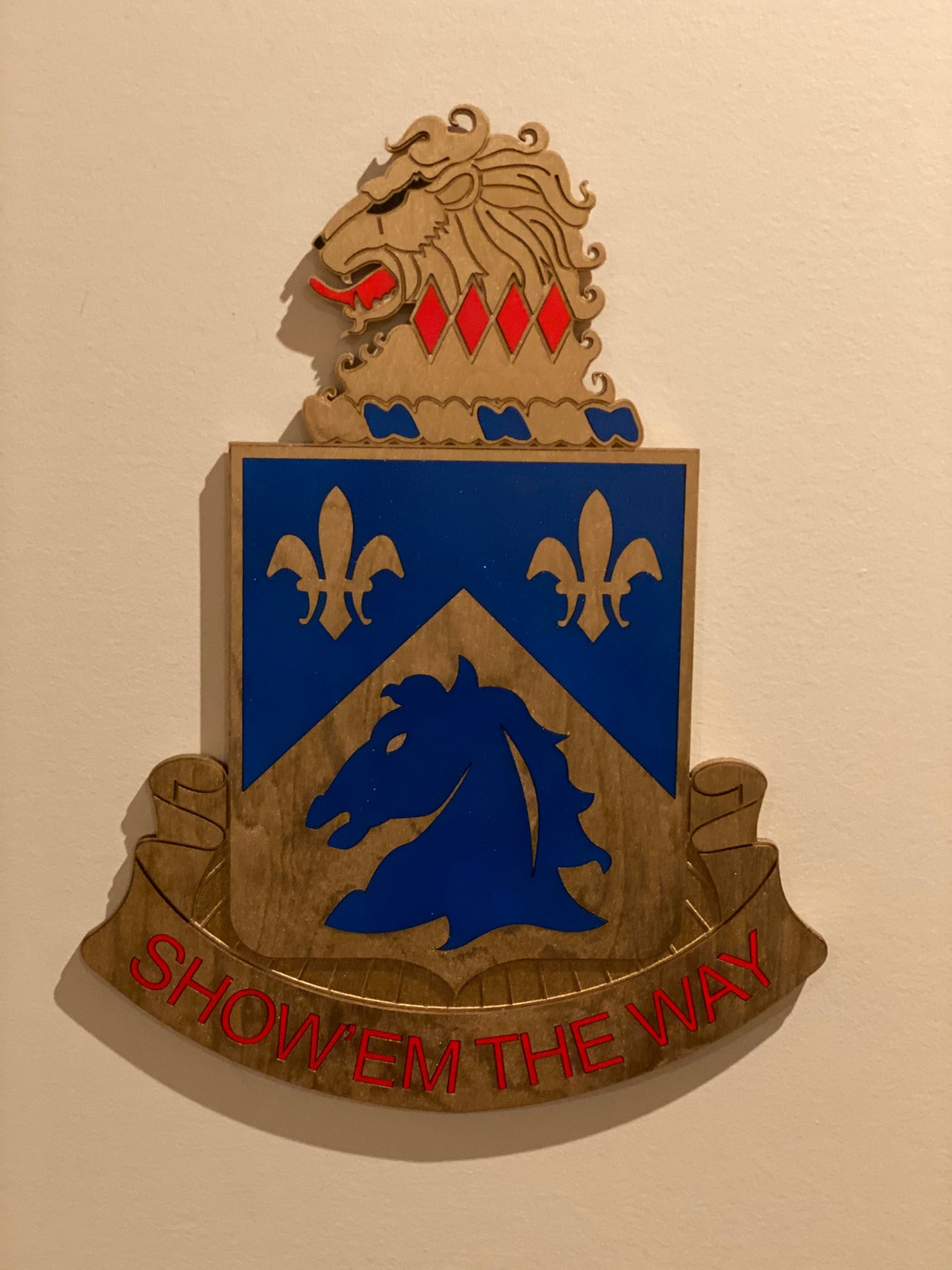 United States Army, Unit Crest, 1-102nd Cavalry Regiment DUI show em ...