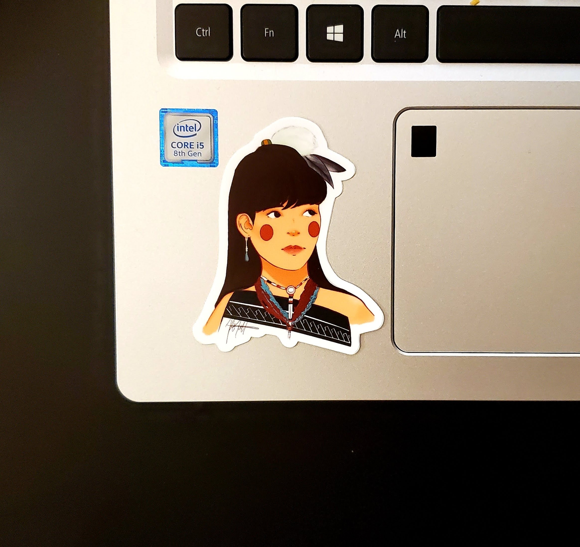 Native American Girl Sticker Pueblo Indigenous Artist Gift - Etsy