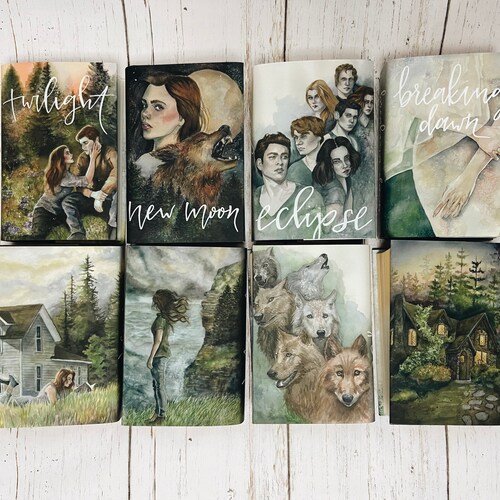 Hardback Twilight Saga Dust Jacket Set Featuring Original | Etsy