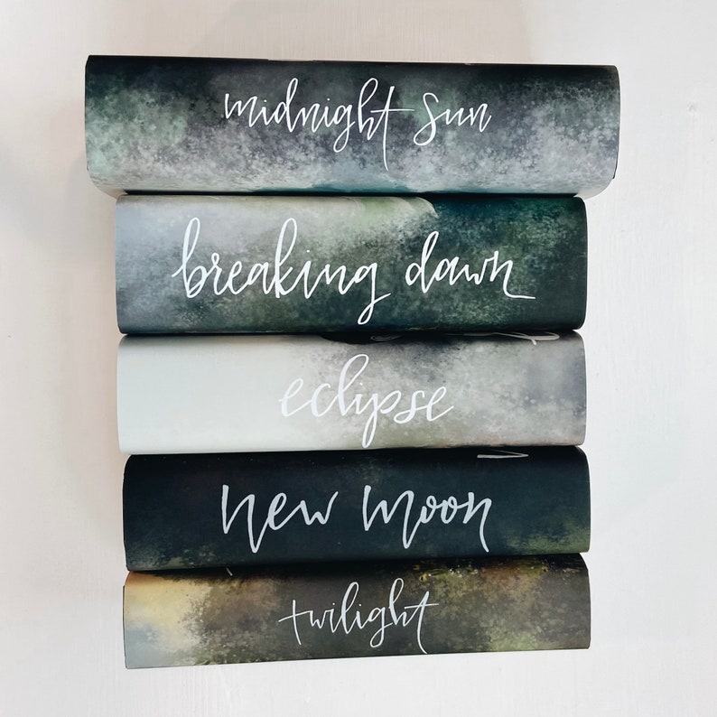 Hardback Twilight Saga Dust Jacket Set Featuring Original - Etsy