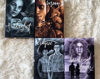 Hardback Twilight Saga Dust Jacket Set Featuring Original - Etsy