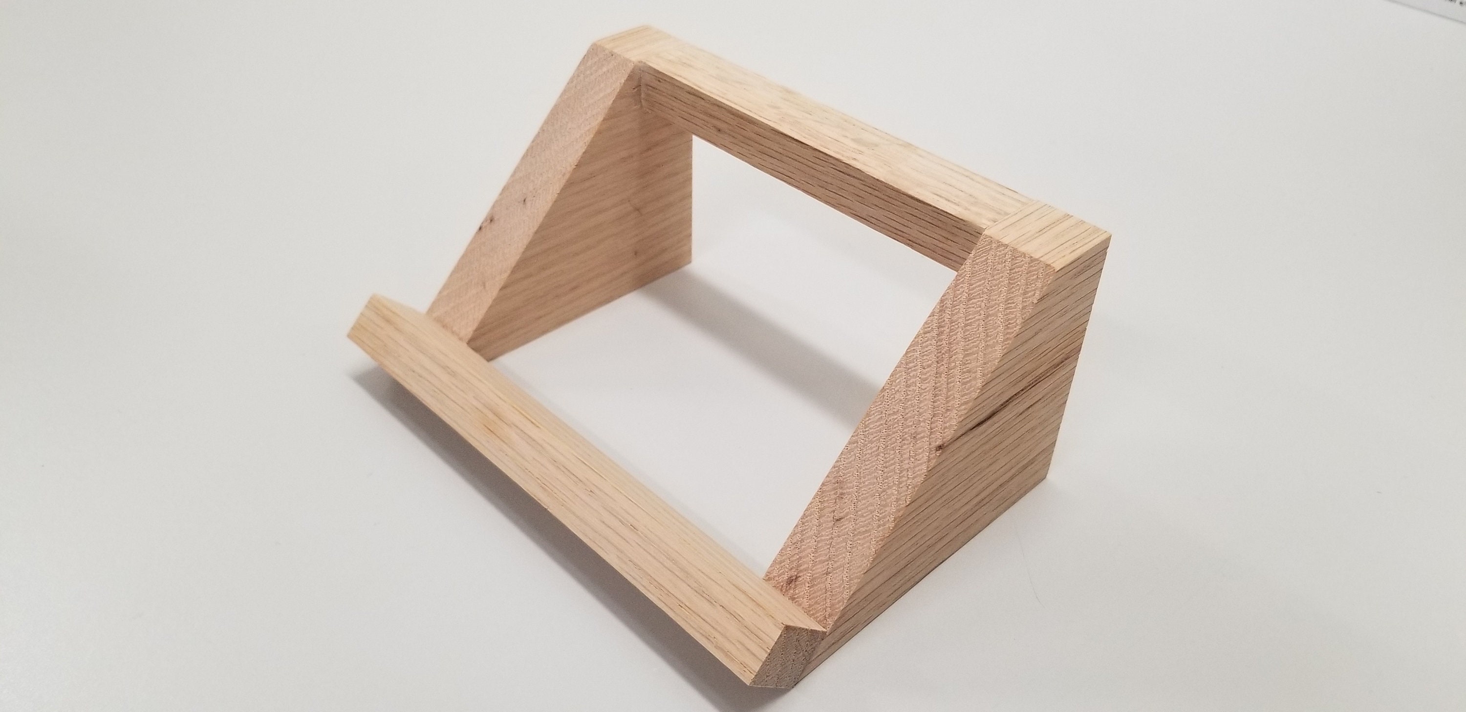 Unique Handmade Oak Phone Stand for Desk Modern Charging - Etsy