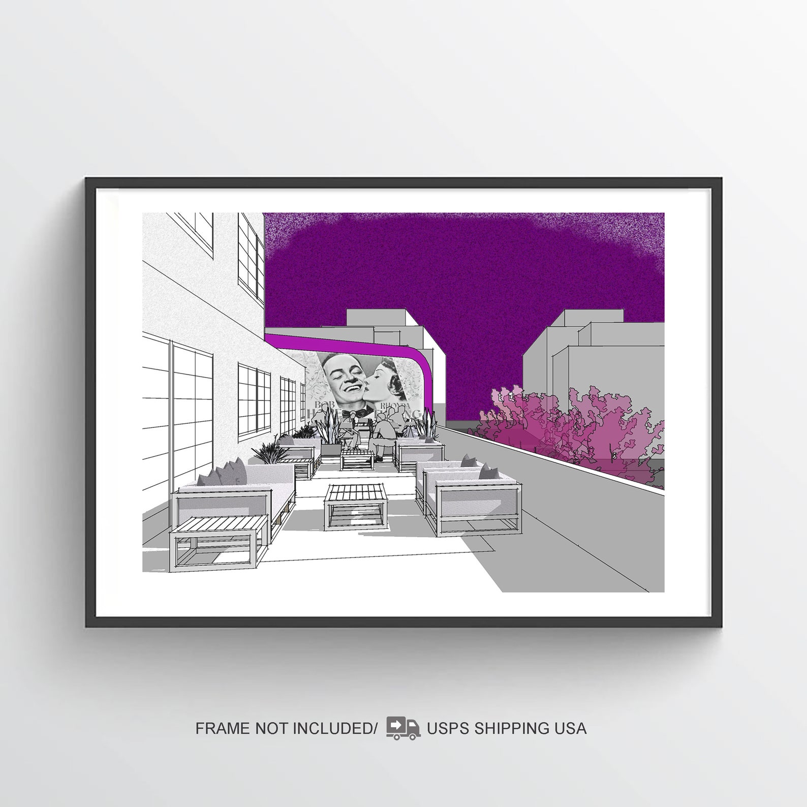 Art Print [purple Line] - Silver Spring, Maryland, With Customized ...