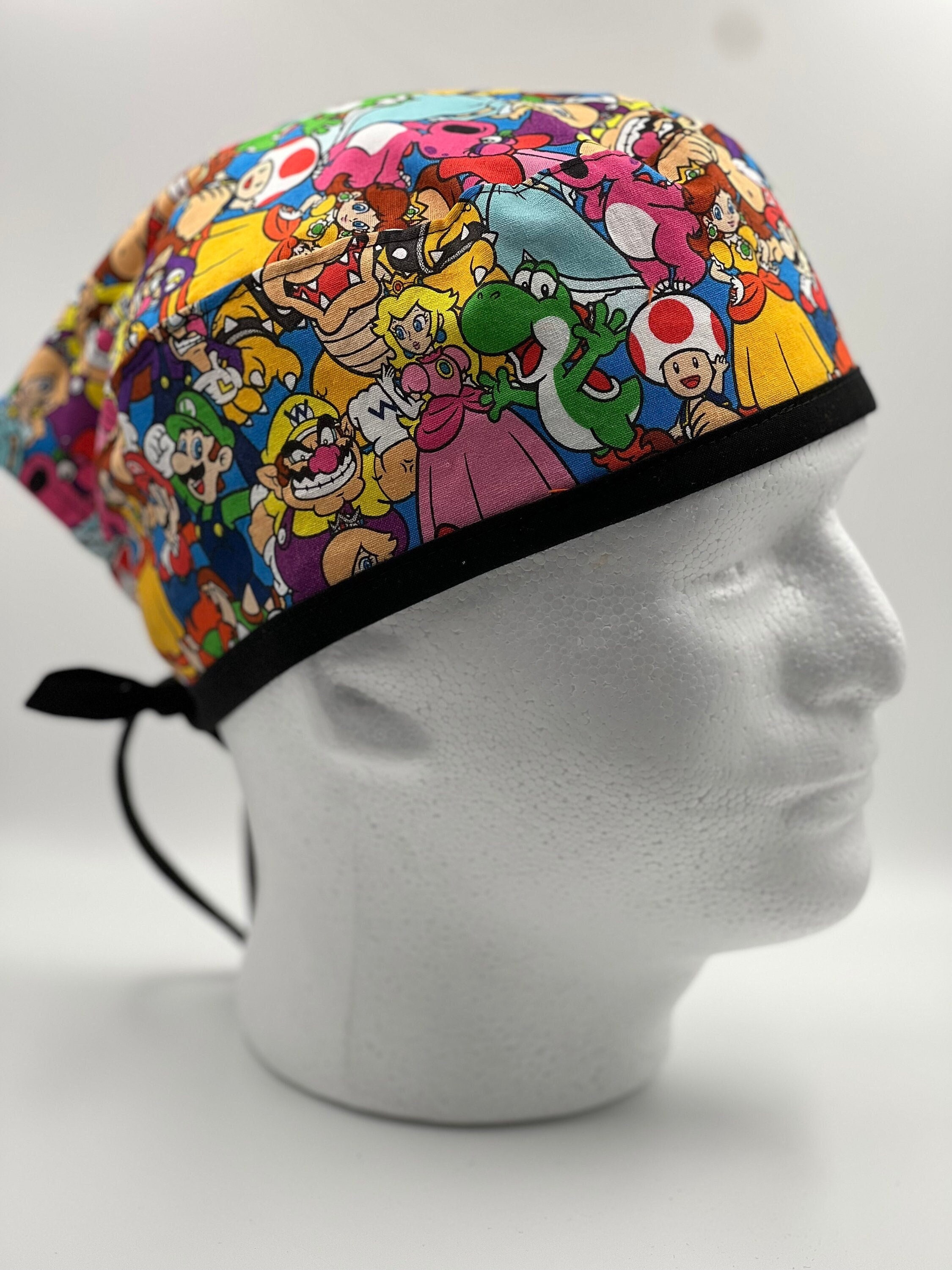 Super Mario Bros. Scrub Cap Men Unisex MD Doctor Nurse RN Vet - Etsy