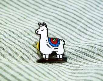 Llama Enamel Pin, Llama Art, Llama Jewelry, Llama Brooch, Llama Pin ...