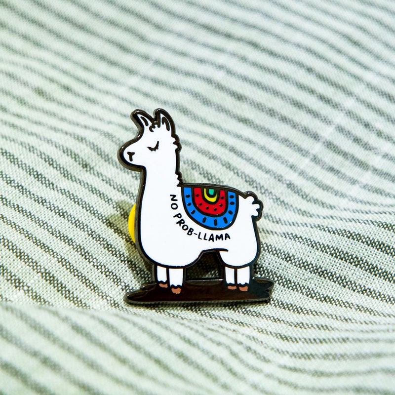 Llama Pin - Etsy