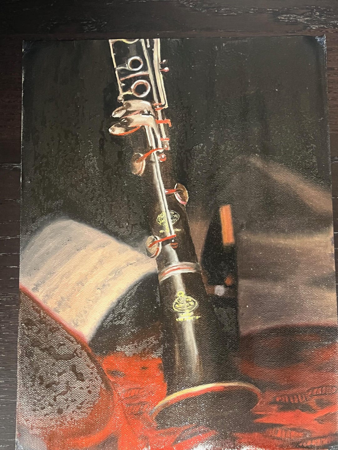 Still Life of Clarinet on Canvas Paper - Etsy