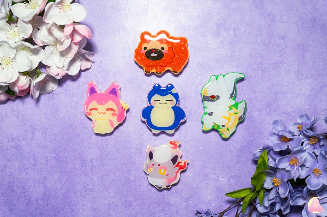 V.X Normal Type/ Cute Animal Grips/kawaii Grip/ Acrylic Grips/glitter ...