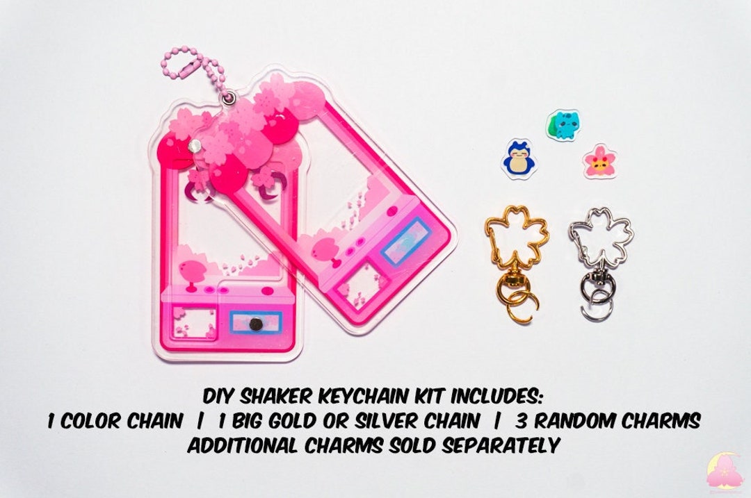 Acrylic Shaker Keychains, Removable Shaker Charms, Magnet Keychains ...