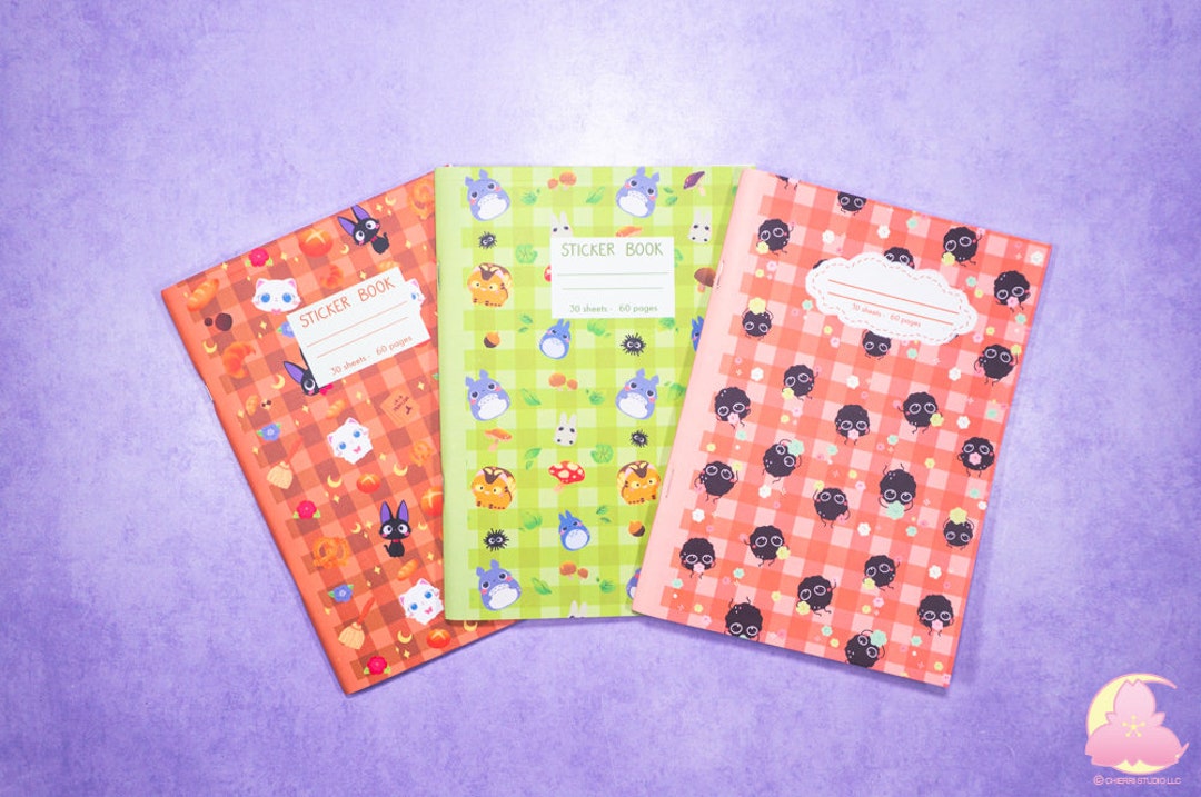 A5 Sticker Book | Cute | 30 Pages | Reusable Sticker Collection Book ...