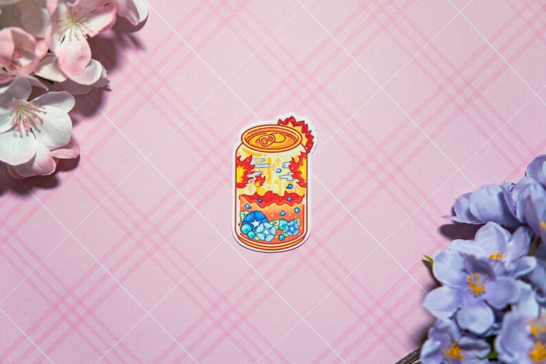 Soda Pop D.S Vinyl Waterproof, UV Light Resistance, Cute Soda Can ...