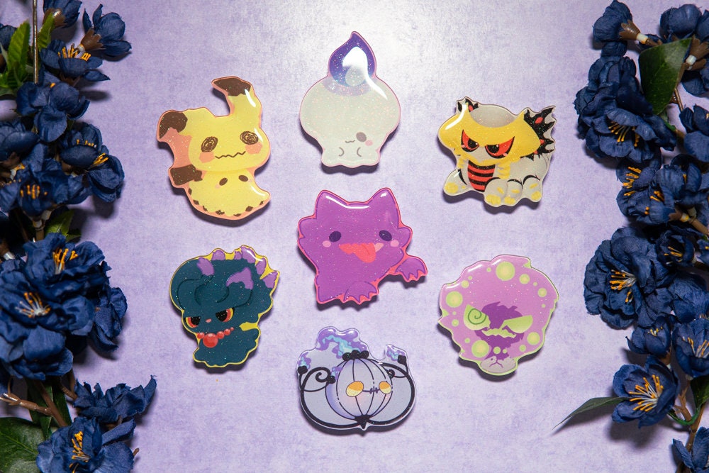 V.15 Cute Animal Charm Grips/ Kawaii Grip/ Acrylic Grips/ Glitter ...