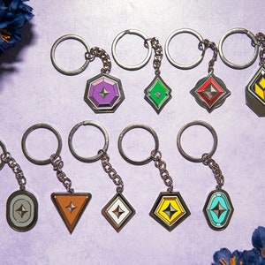 Silver Rank Keychain - Etsy