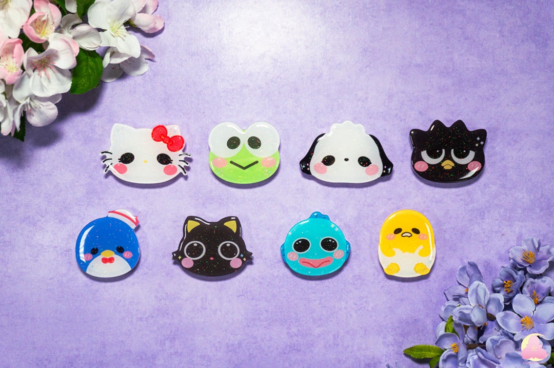 V.19 Cute Phone Grips/ Kawaii Grip/ Acrylic Grips/ Glitter Acrylic ...