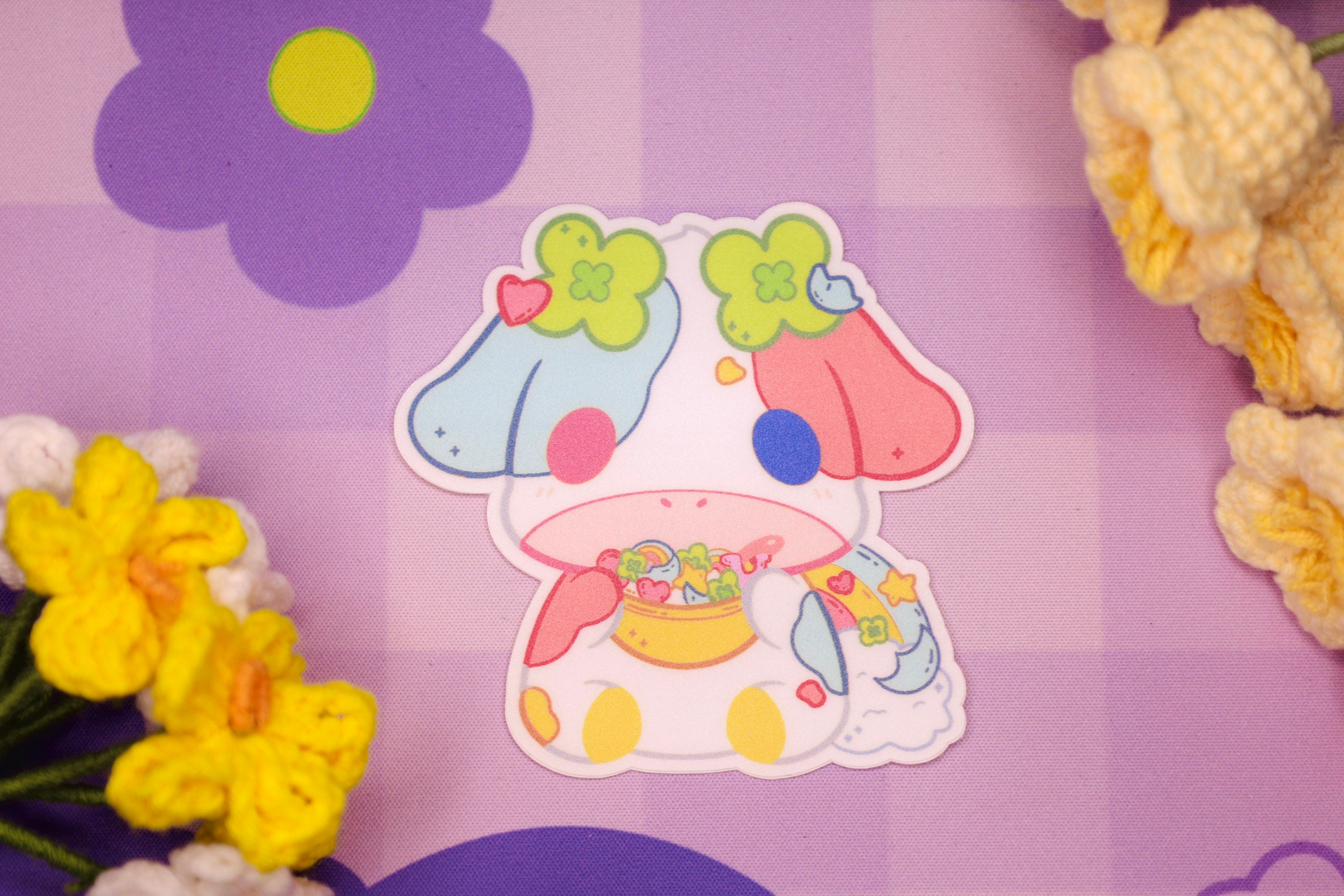 Strawberry Cow and Flavored Cows Waterproof Sticker/ Kawaii/ - Etsy
