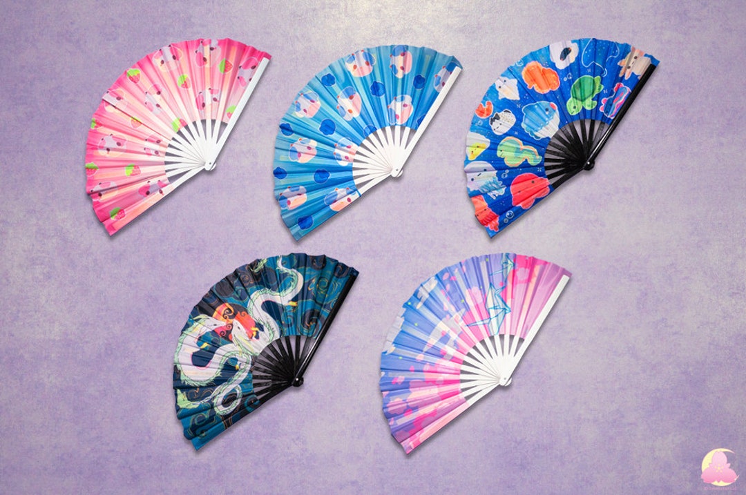 P3. Festival Fan, Rave Fan, Glow in the Dark Fan, Reflective Fan ...