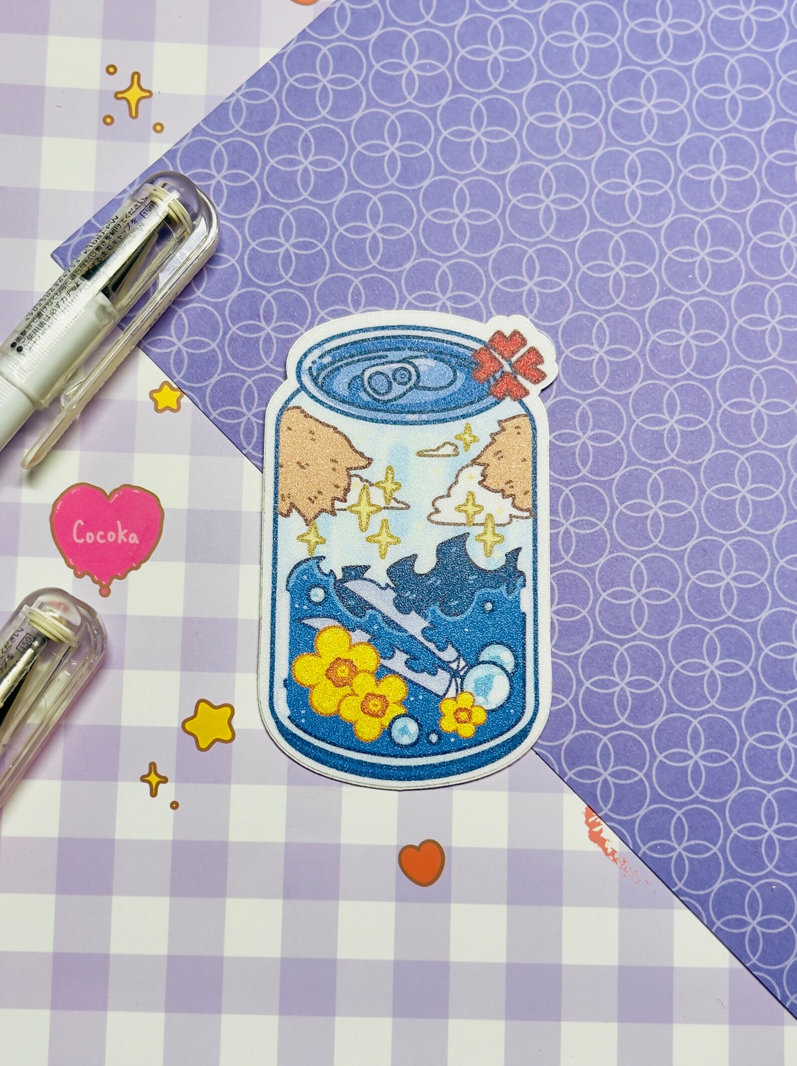 Soda Pop D.S Vinyl Waterproof UV Light Resistance Cute Soda - Etsy