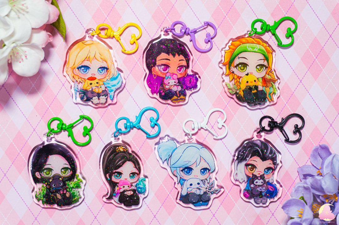 SERIES 2: Valo Agent and Plushie, Cute Keychain, Kawaii Keychains, Gift ...