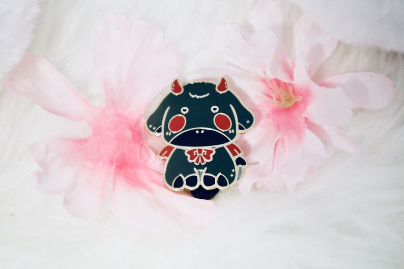 Cow Enamel Pin, Cute Enamel Pin, Angel Cow, Demon Cow, Straberry Cow ...