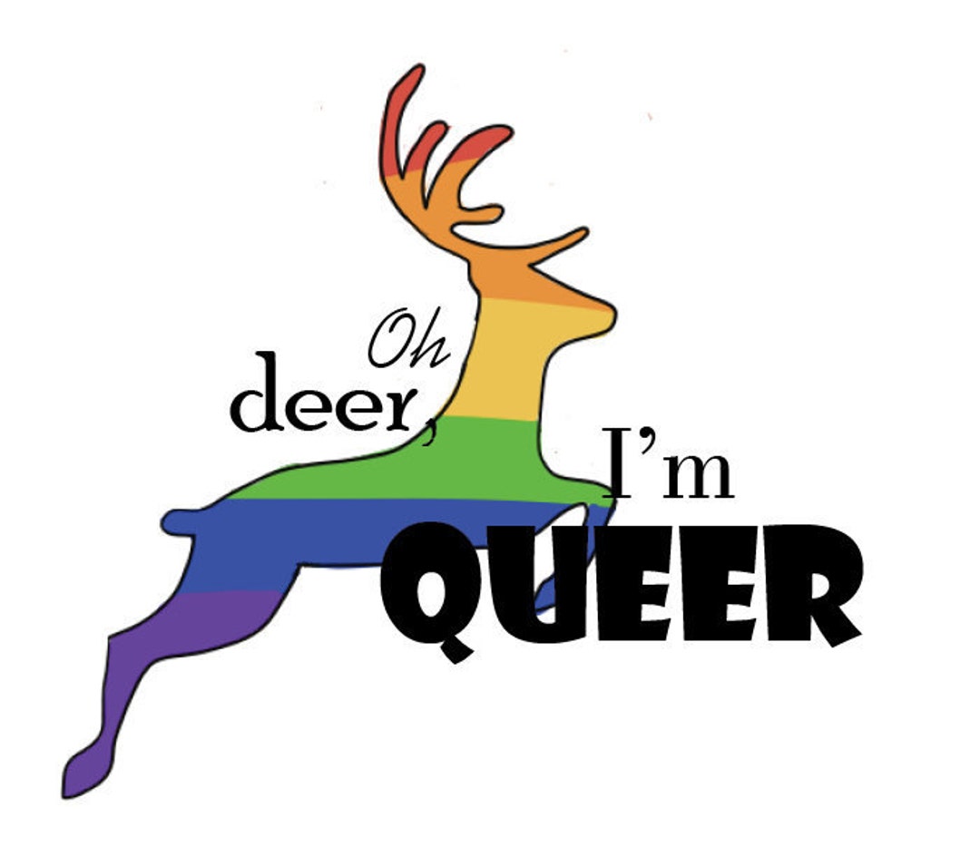 Oh Deer, I'm Queer LGBTQ Pride Sticker - Etsy