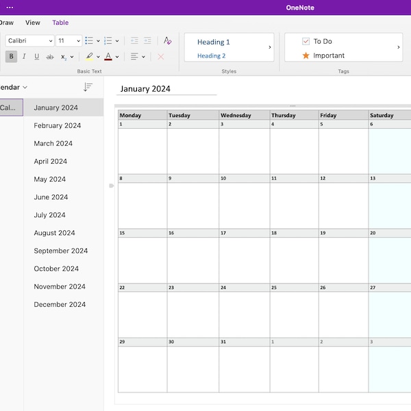 Onenote Templates - Etsy