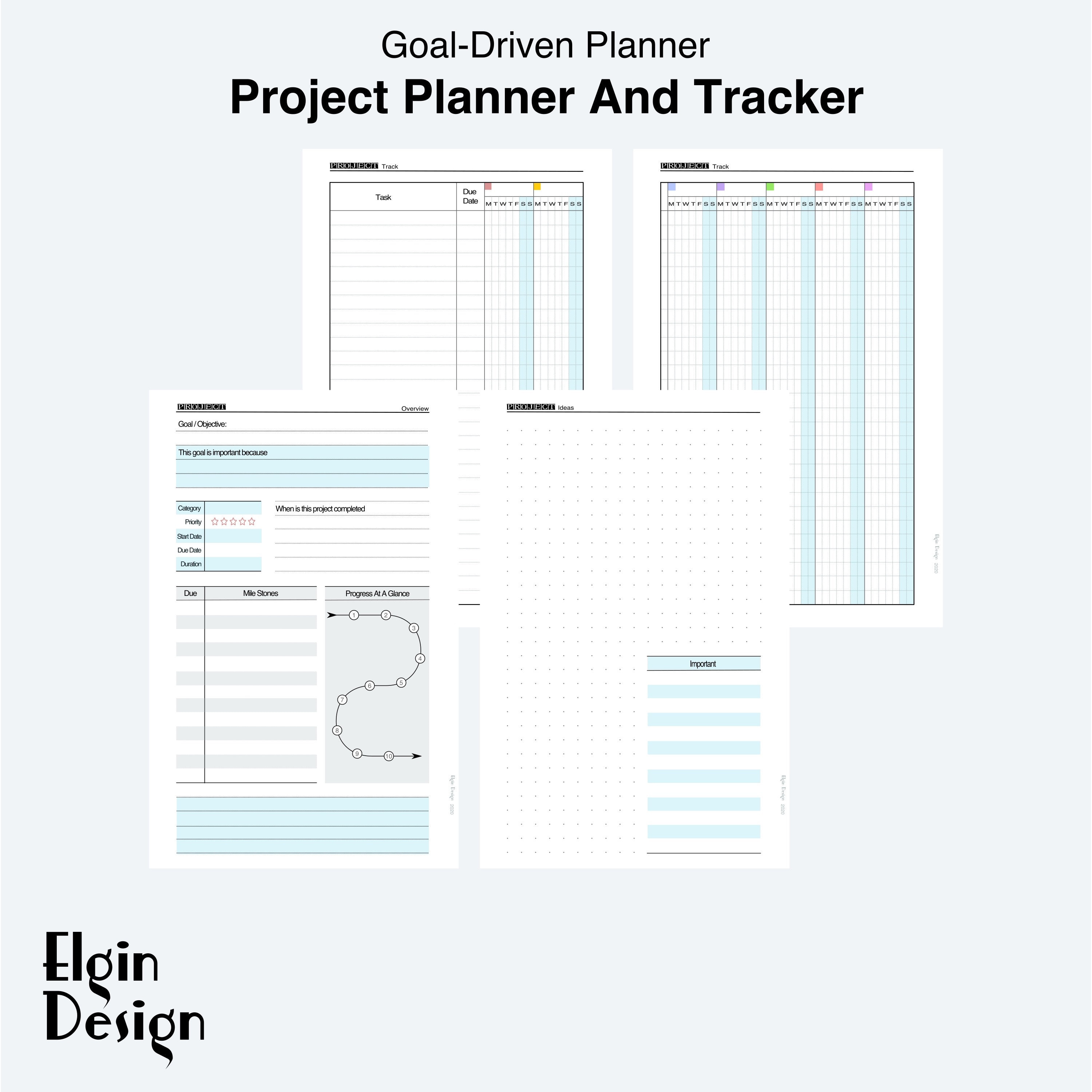 Project Planner, Project Tracker, Project Management, Productivity ...