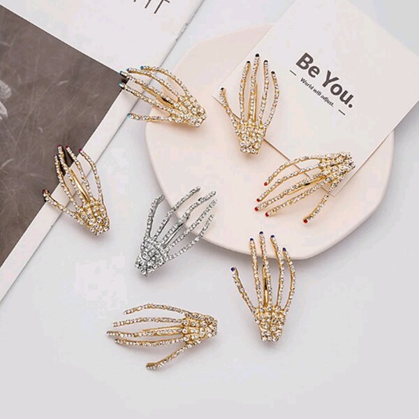 Skull Hair Clips - Etsy