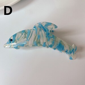 Large Dolphin Hair Claw Clipswhale Shark Hair Claw Clipfunny - Etsy